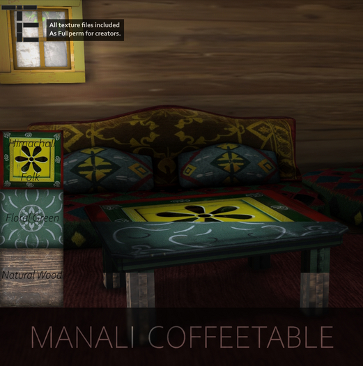 Second Life Marketplace Tc Manali Coffeetable All Colors